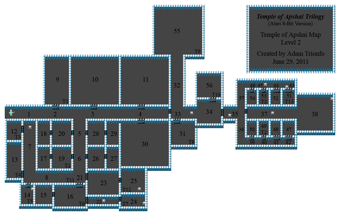 Temple of Apshai Trilogy Maps - Atari 8-Bit Computers - AtariAge Forums